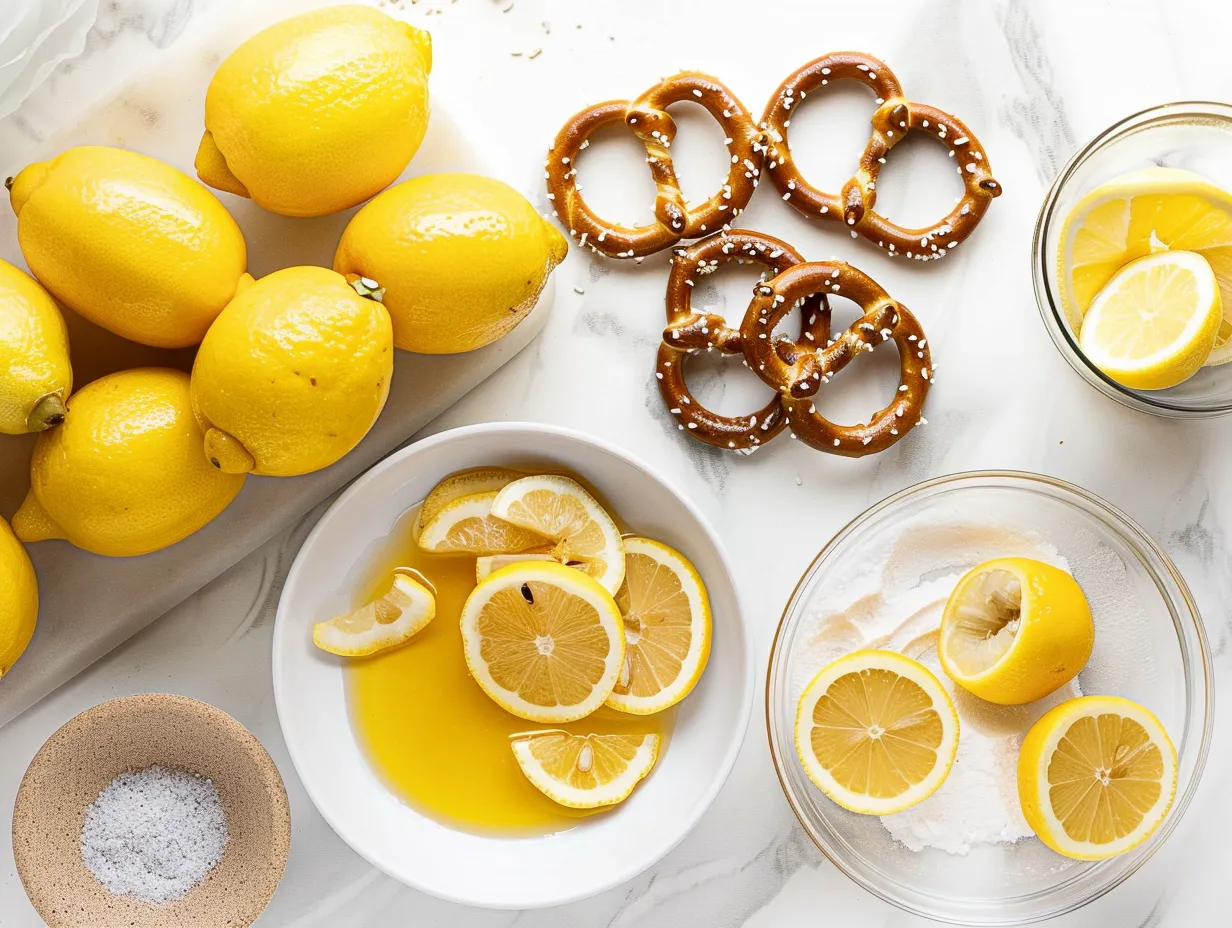 Quick Lemon Pretzel Dessert