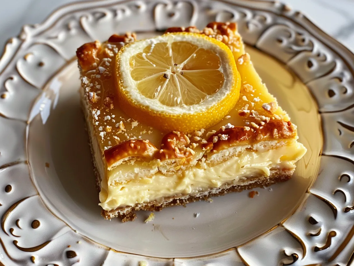 Quick Lemon Pretzel Dessert